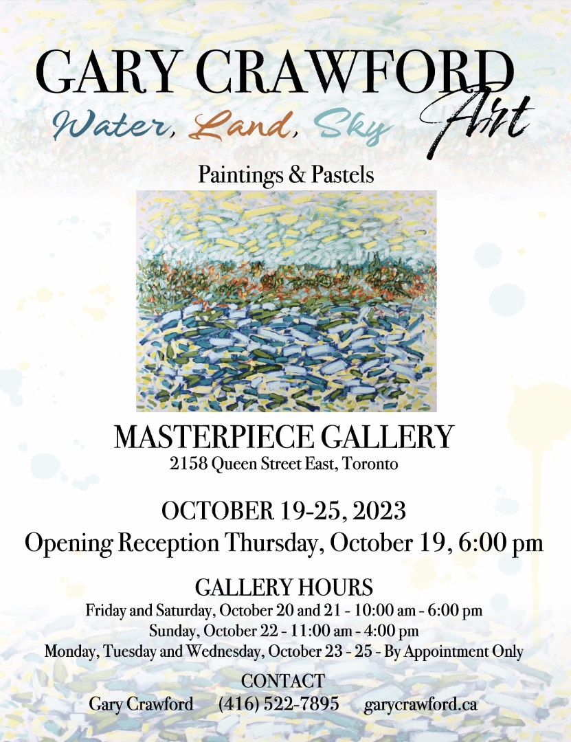 Gary Crawford to showcase his first solo art exhibit ‘Water, Land, Sky ...